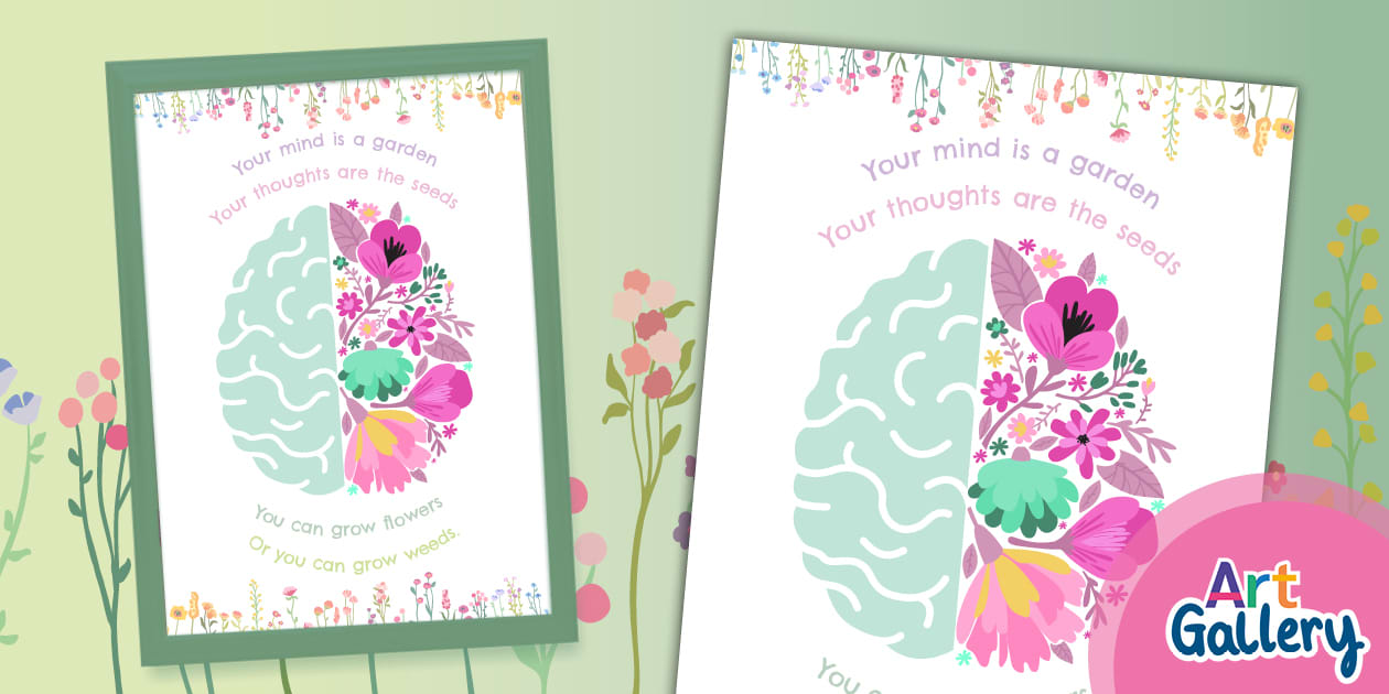 Your Mind is a Garden Print | Twinkl Art Gallery - Twinkl