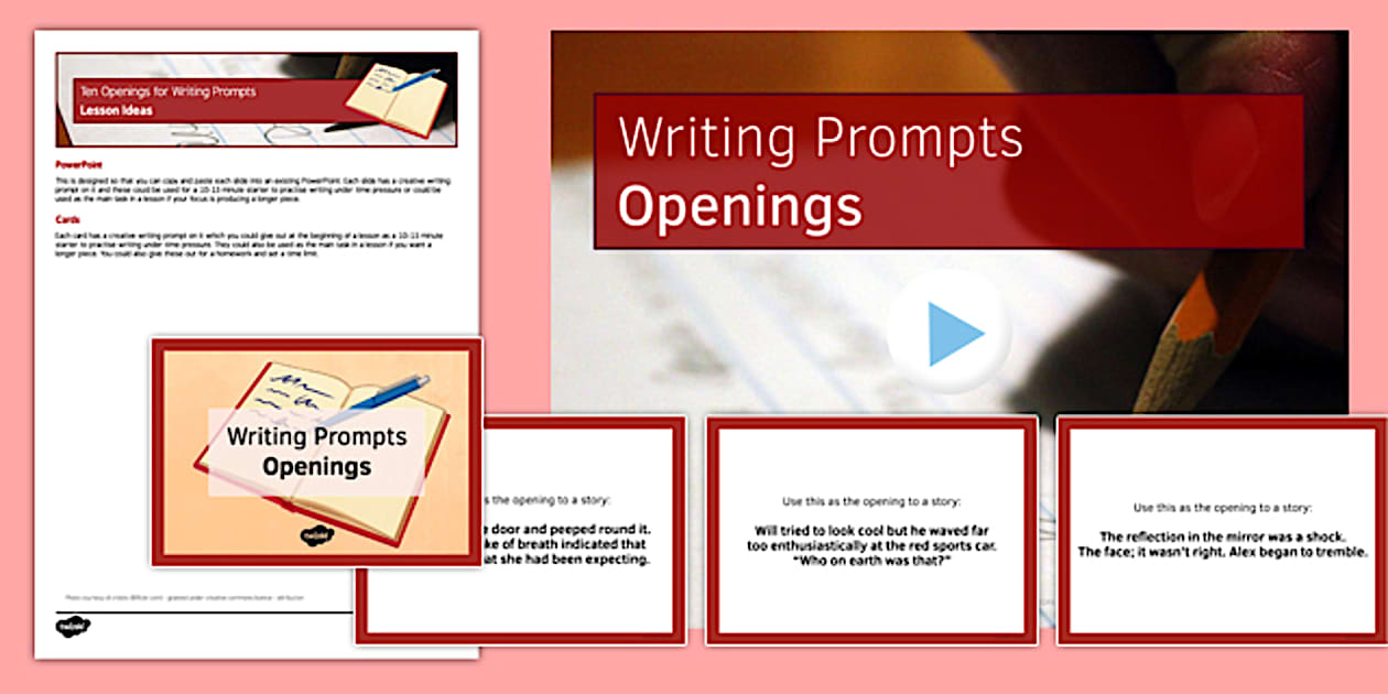 Writing Prompt Resource Pack: Story Openings (teacher made)