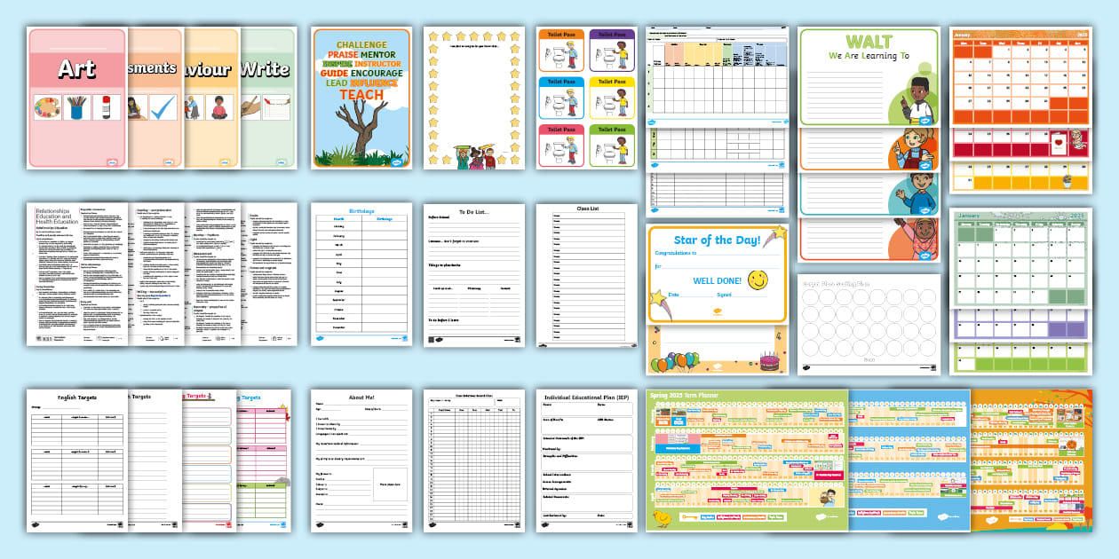 Class Management Teacher Folder Complete Resource Pack