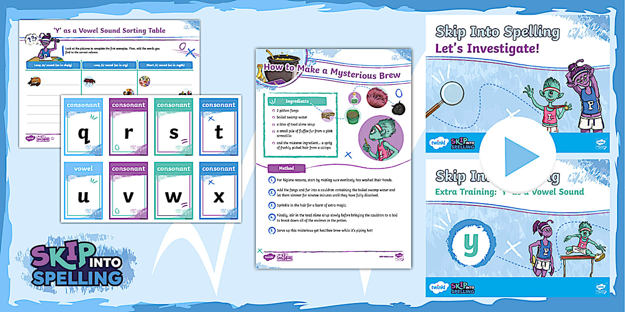 Y3: Investigation and Practice Pack - Y as a Vowel Sound