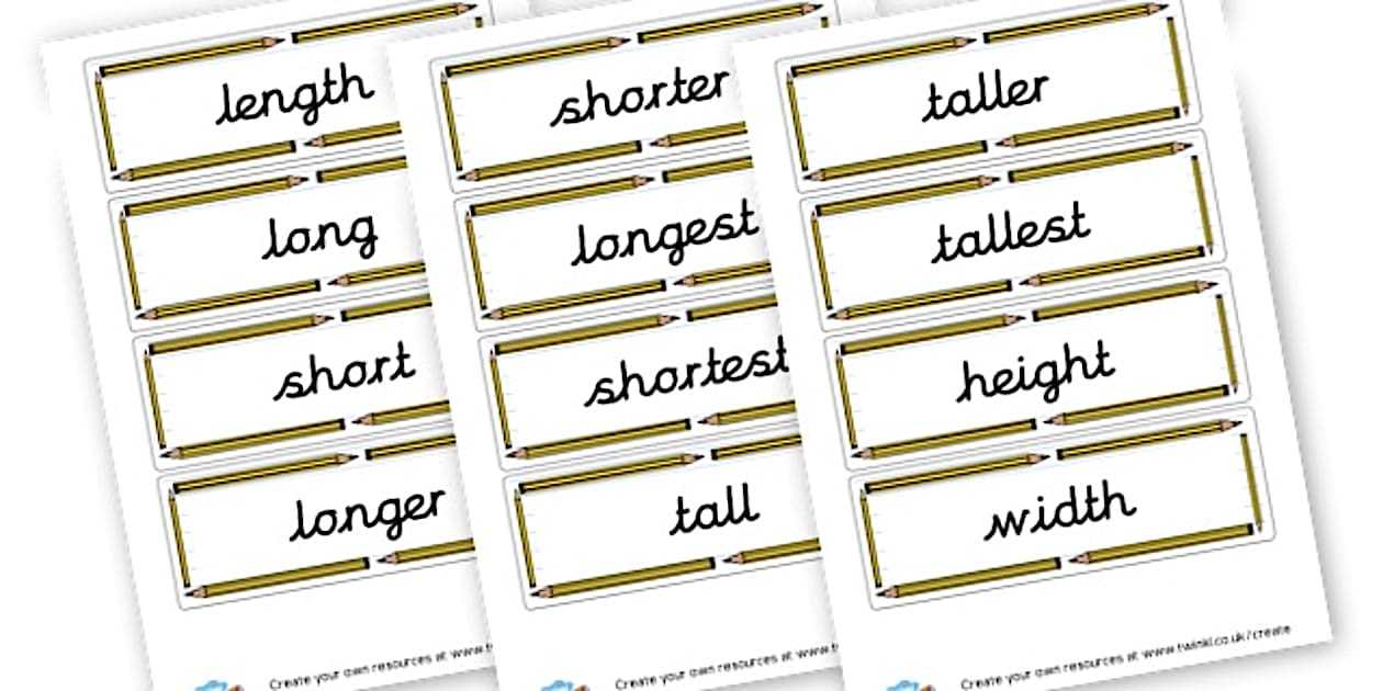 Measuring Length Cards - Measurement (teacher made) - Twinkl