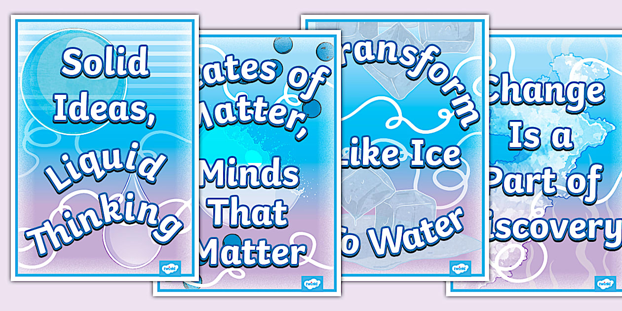 STEM Motivational Posters – States of Matter