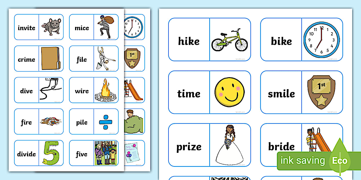 SA 'i_e' Sound Dominoes (teacher made) - Twinkl