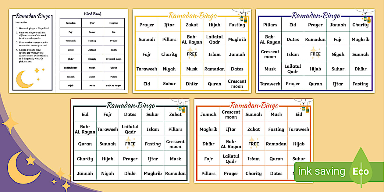 Ramadan Bingo (teacher made) - Twinkl