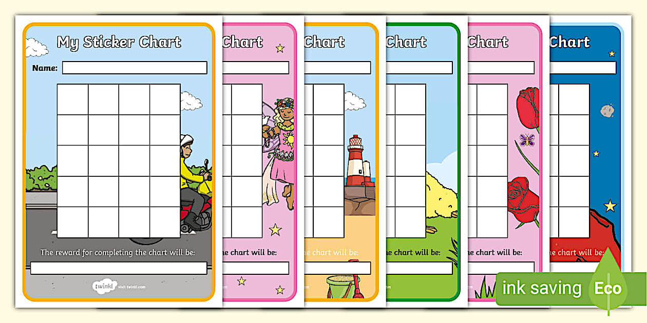 Editable My Sticker Reward Chart - Twinkl