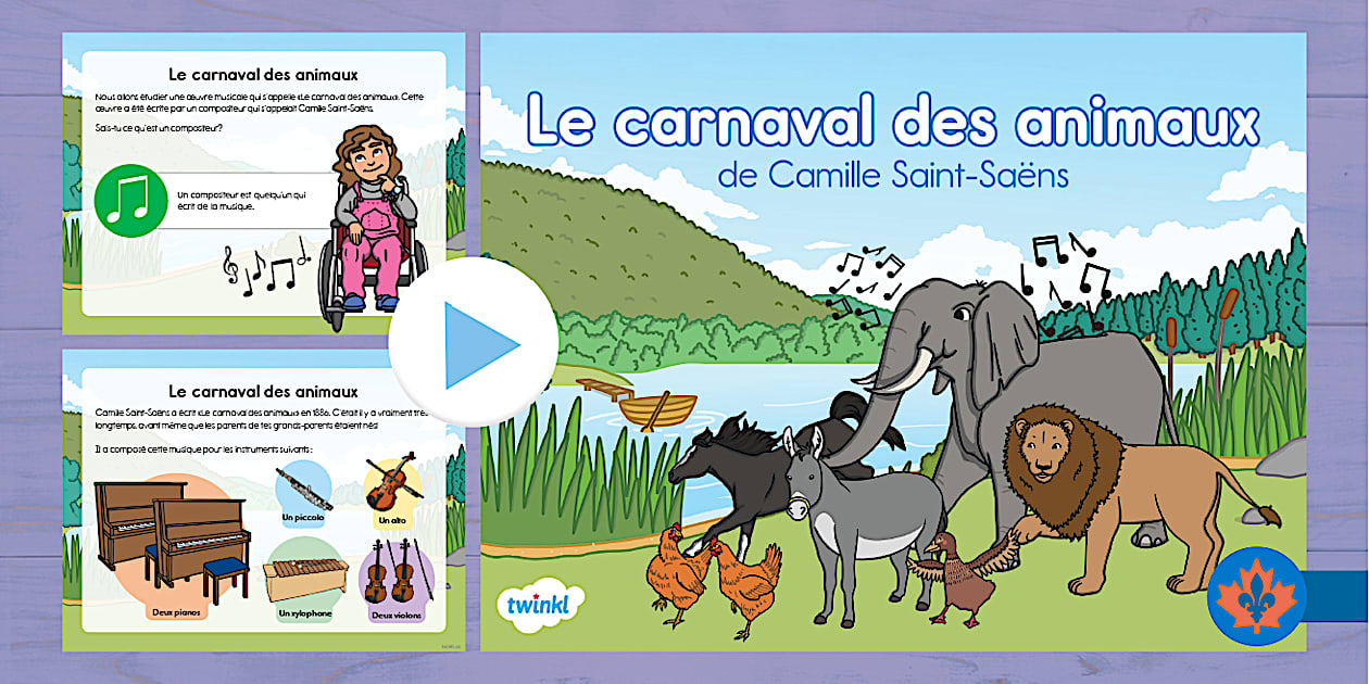 The Carnival of the Animals PowerPoint French