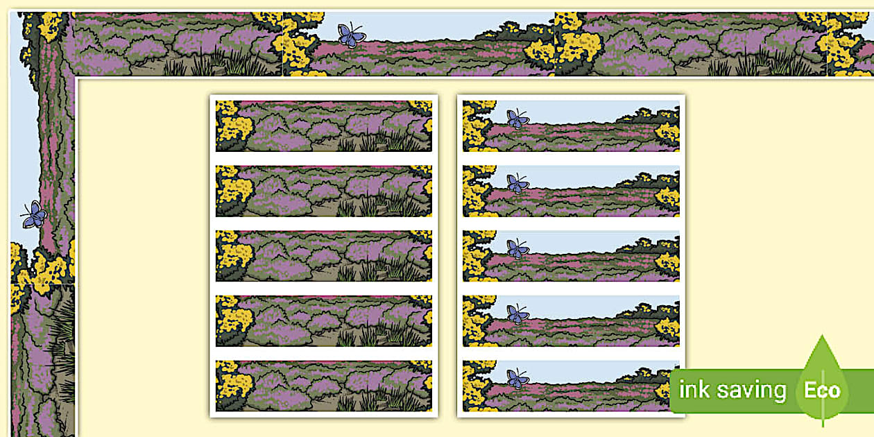 Living Things and their Habitats Display Borders - Twinkl