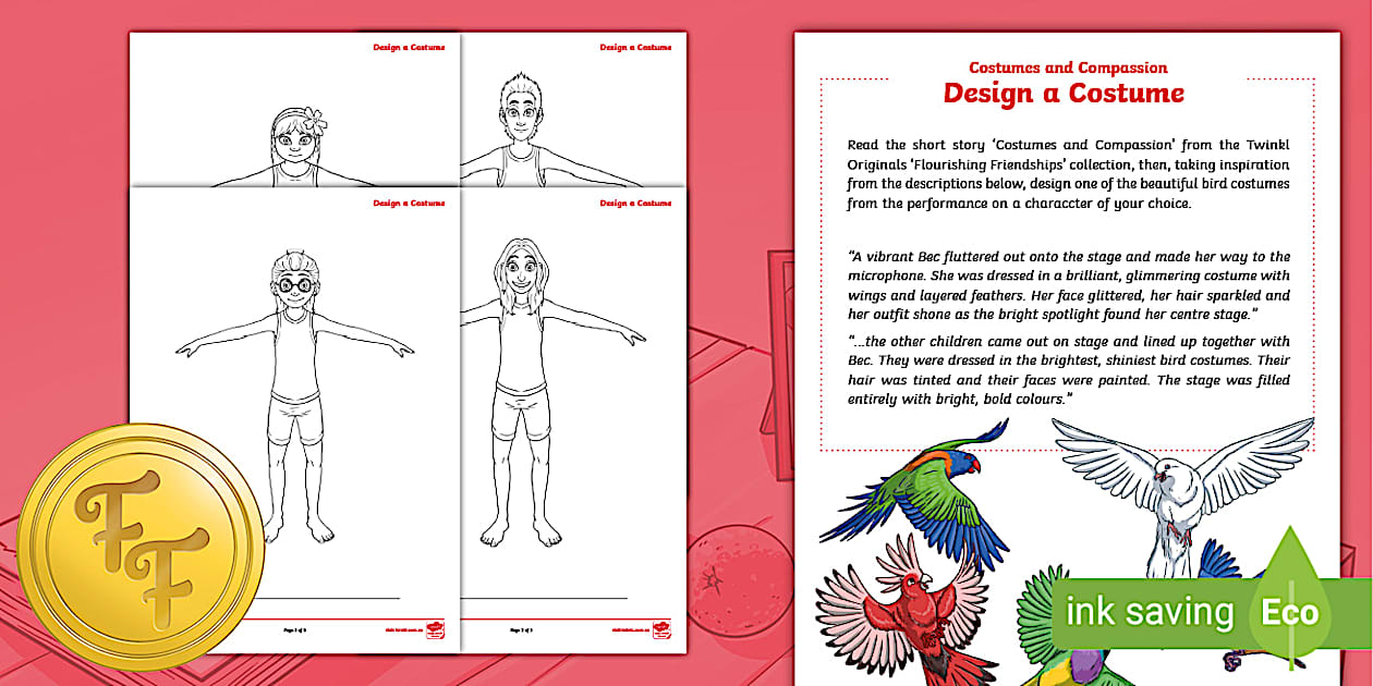 Costumes and Compassion Design a Costume Activity - Twinkl