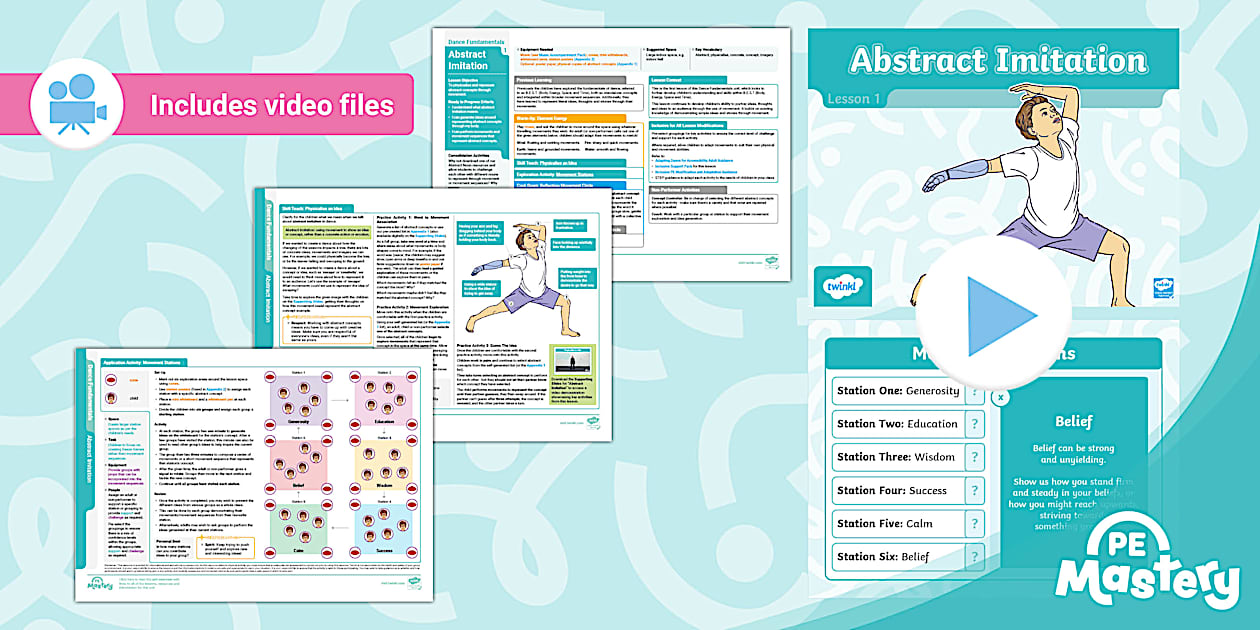 Grade 5 Dance Fundamentals Lesson 1 - Abstract Imitation