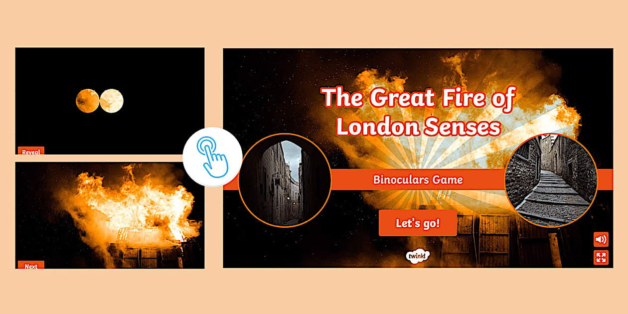 The Great Fire of London Senses Interactive Binoculars Game