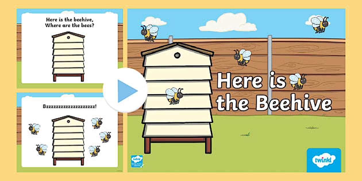 Here is the Beehive Nursery Rhyme PowerPoint (teacher made)