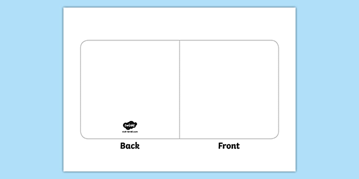 Editable Greetings Card Template - Teaching Resources