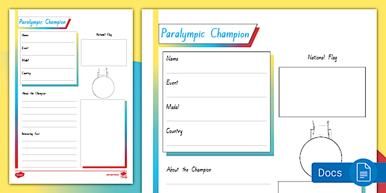 Paralympics Activity | Twinkl Learning Resources - Twinkl