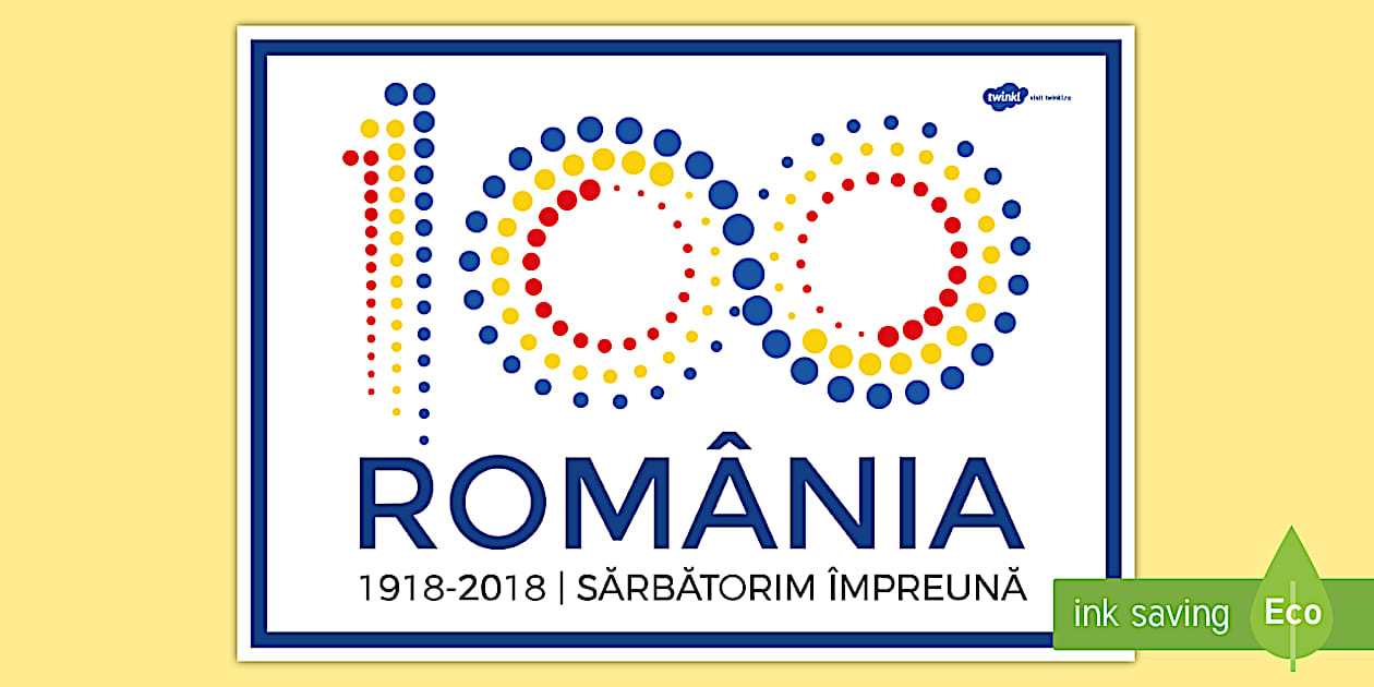 Sărbătorim Centenarul Planșă cu diferite dimensiuni