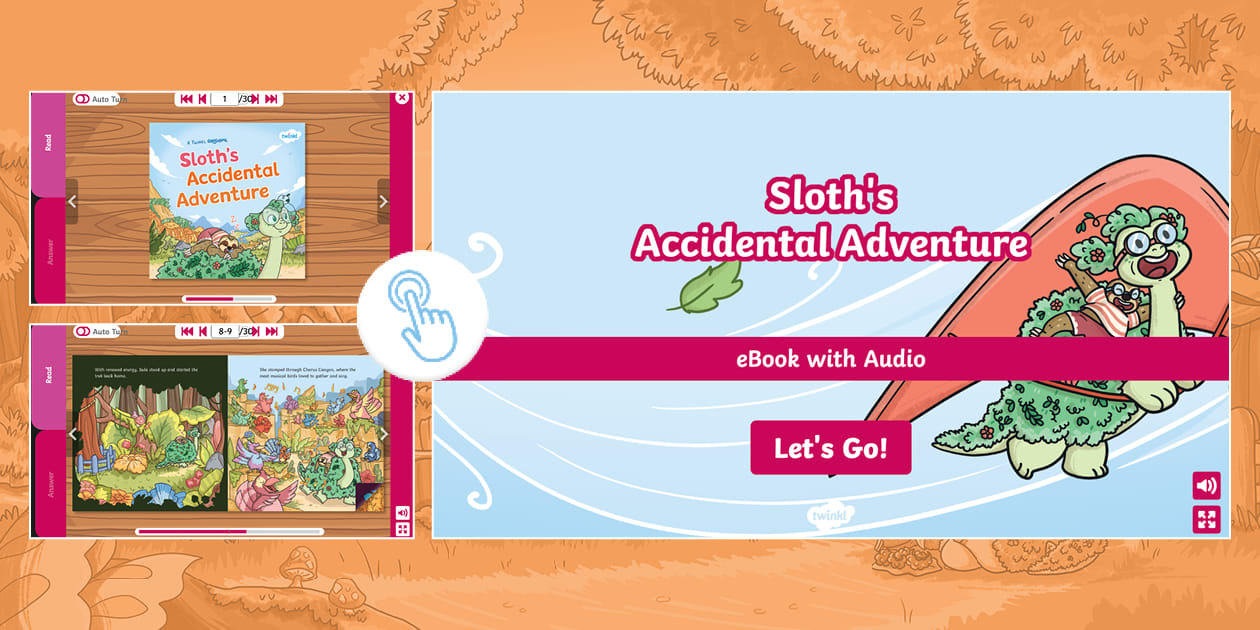 Sloth's Accidental Adventure eBook with Audio (teacher made)