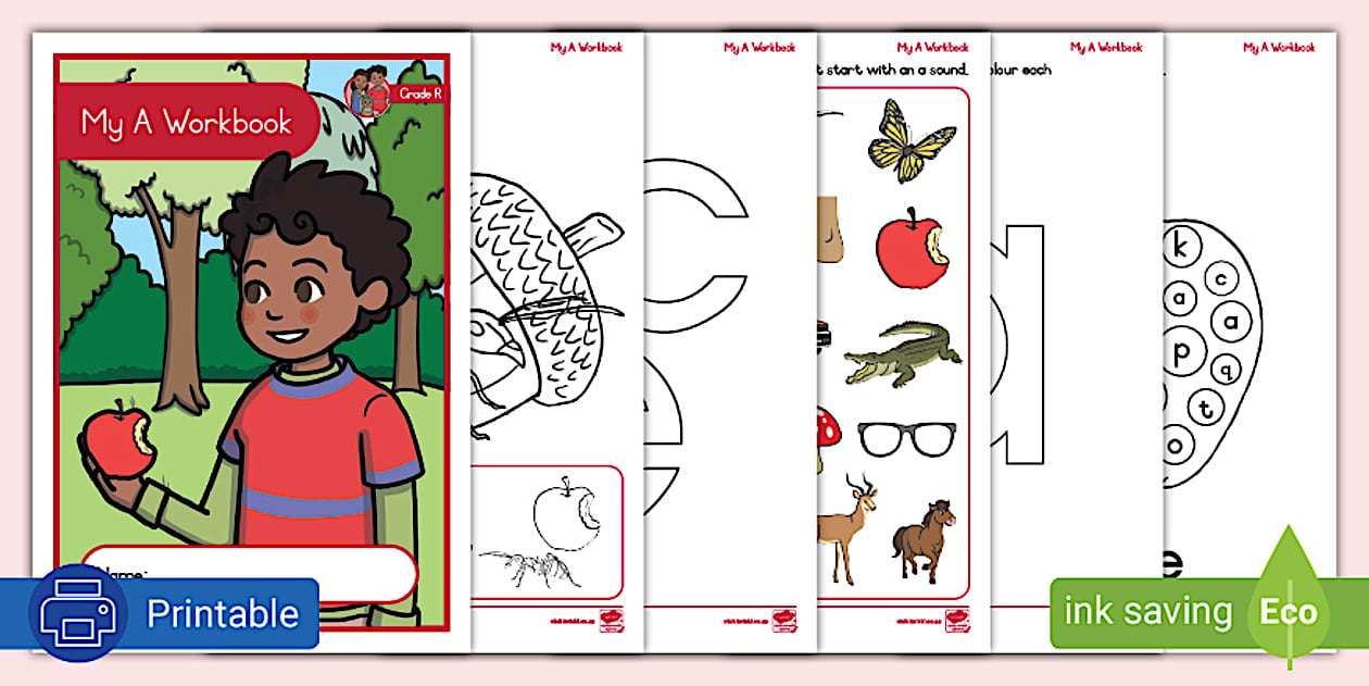 Grade R Fun Phonics Activities Workbook: Letter A - Twinkl