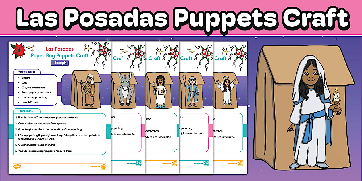 Las Posadas Paper Bag Puppets Craft