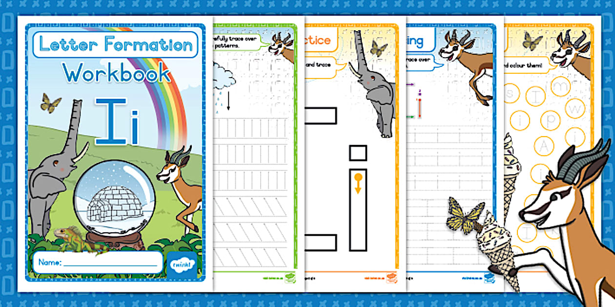 Grade 1 Letter Formation Workbook - Ii (teacher made)