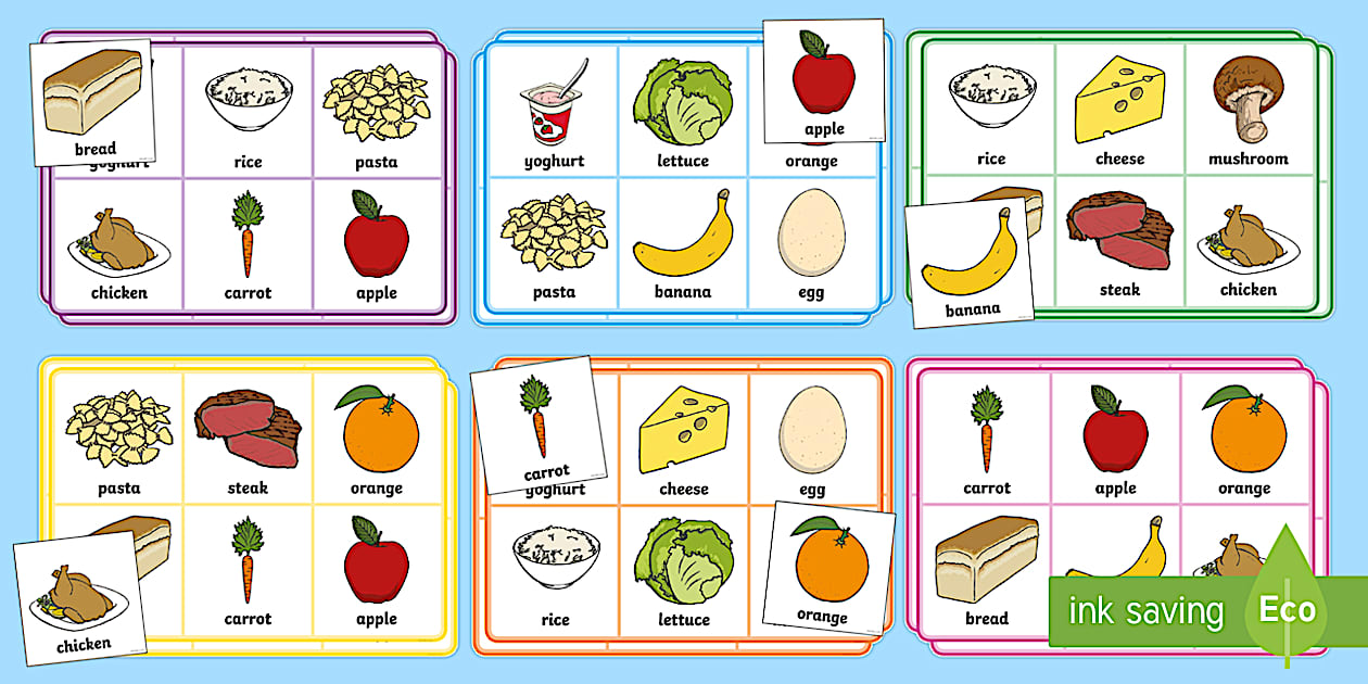 Healthy Eating Food Bingo (teacher made) - Twinkl