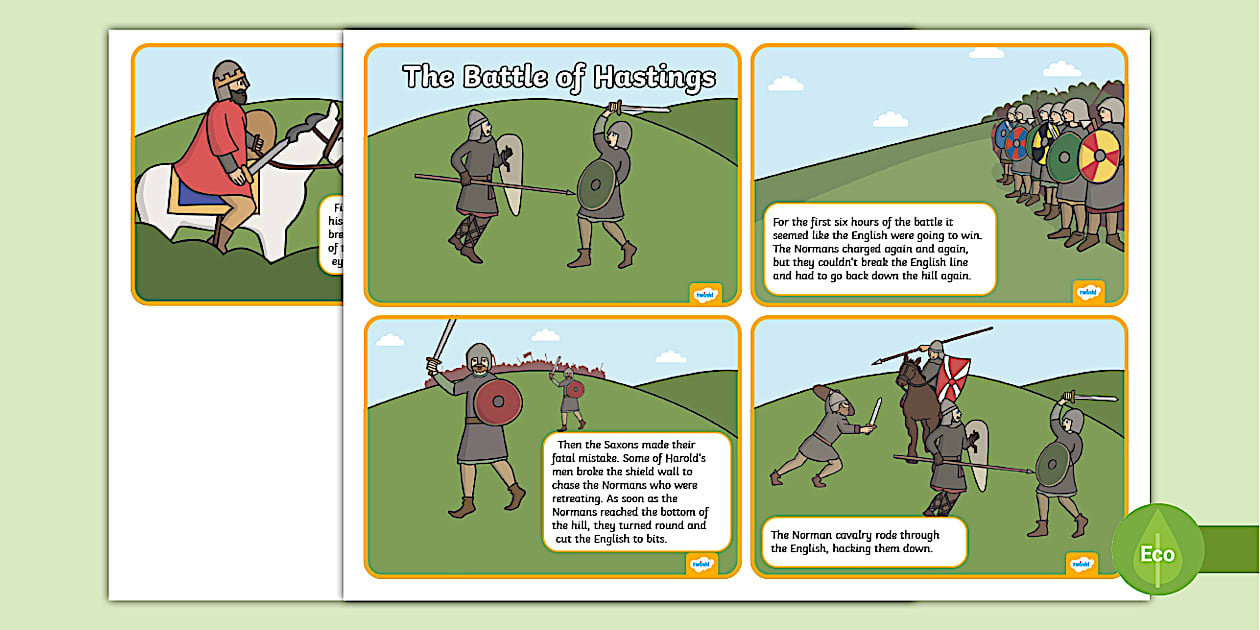 The Battle of Hastings Storyboard Activity - KS2 Resources
