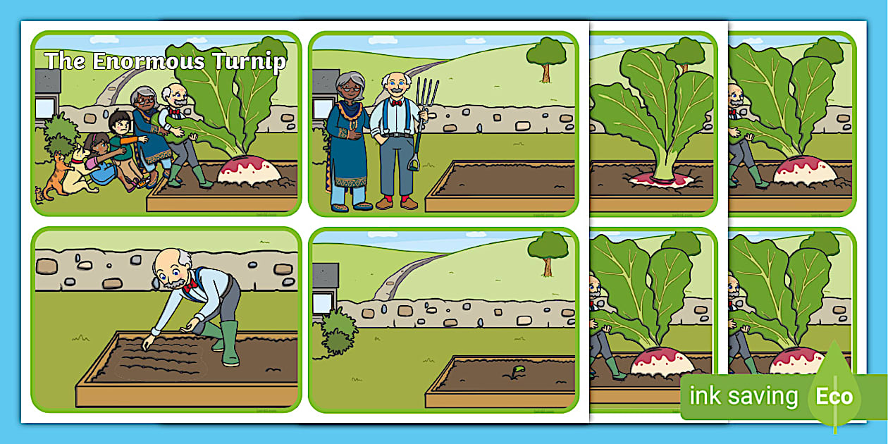 Lower Ability The Enormous Turnip Story Sequencing Cards