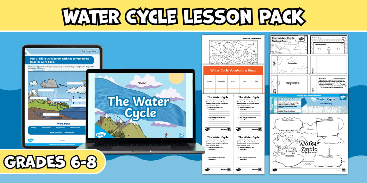 The Water Cycle Lesson Pack for 6th-8th Grade - Twinkl
