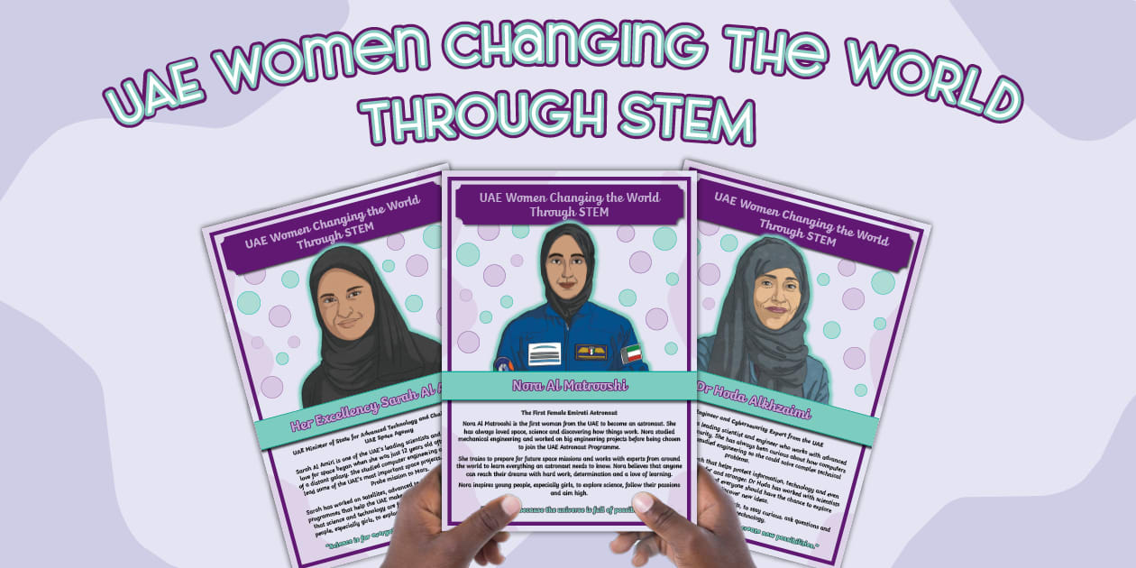 Women in STEM UAE Display Posters