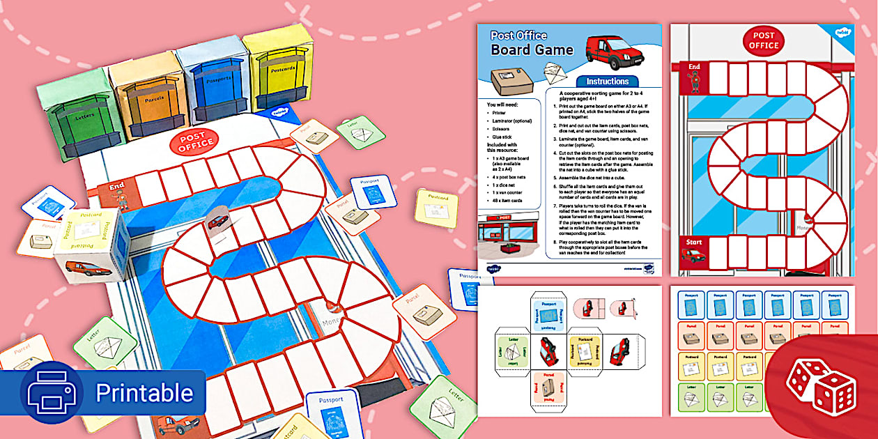 Post Office Game | Twinkl Board Games (teacher made)