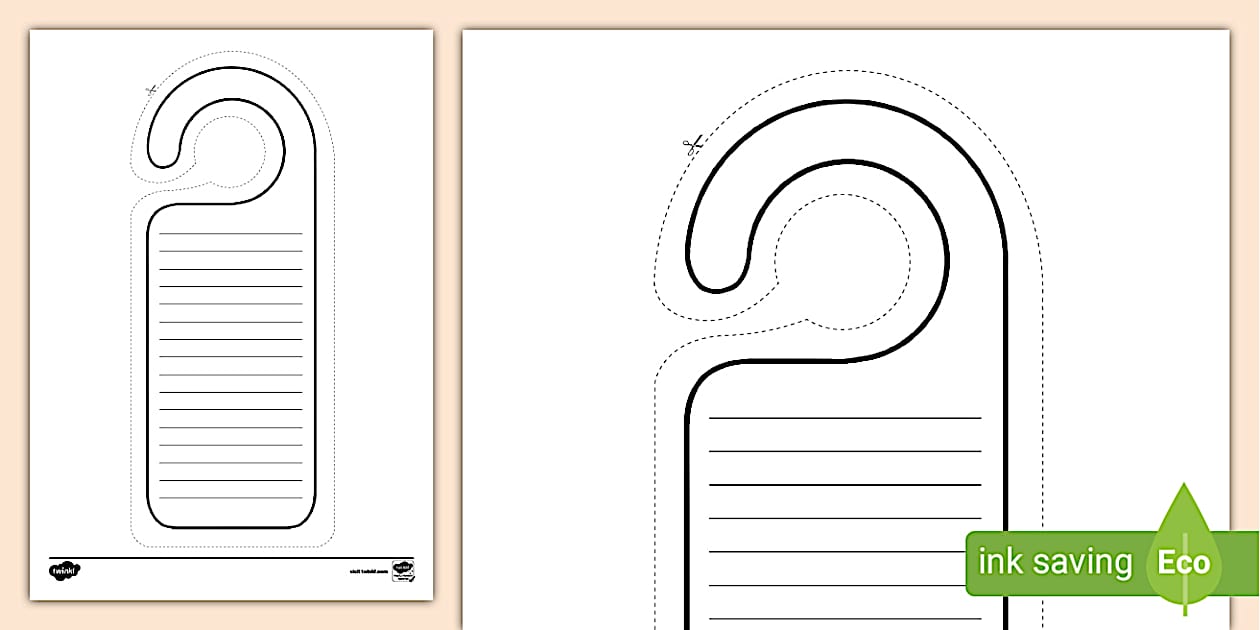Editable Classroom Door Hangers