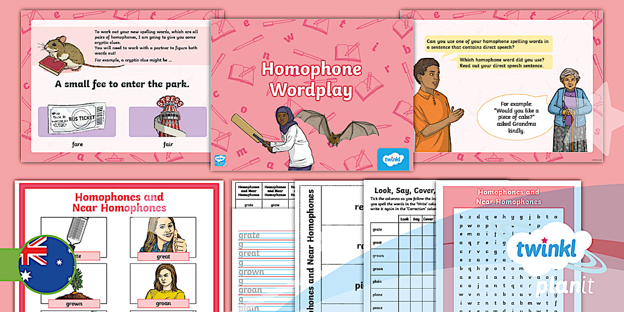 Year 3 Spelling: Homophones and Near Homophones Lesson 3