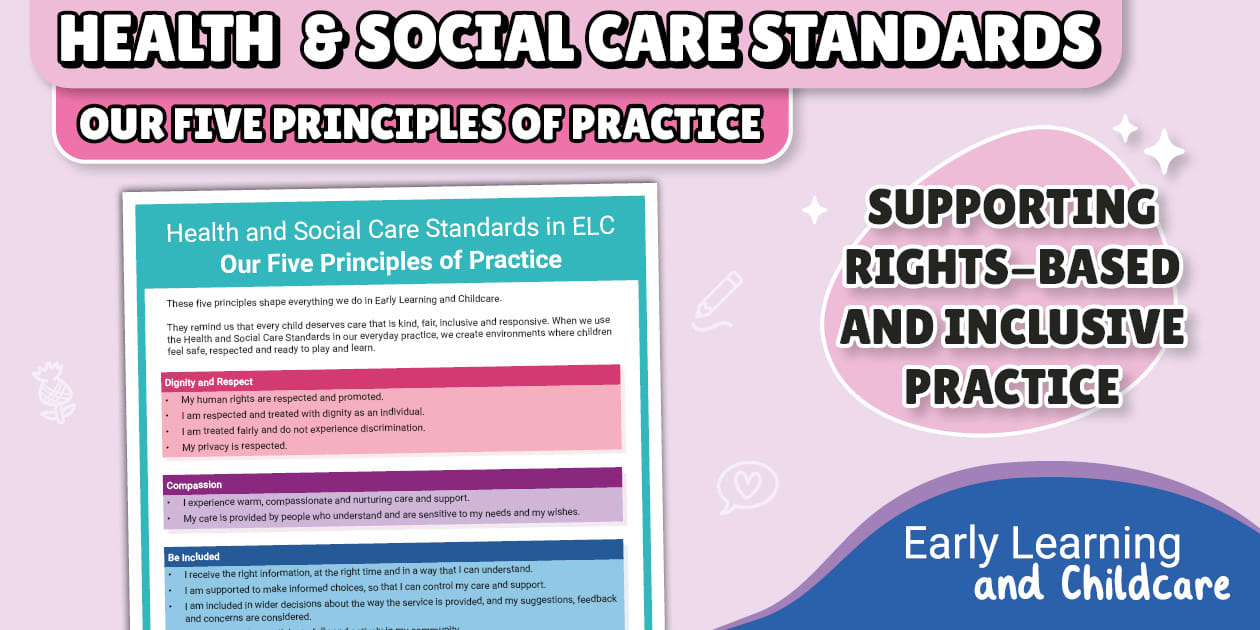 Health and Social Care Standards Our Five Principles Poster