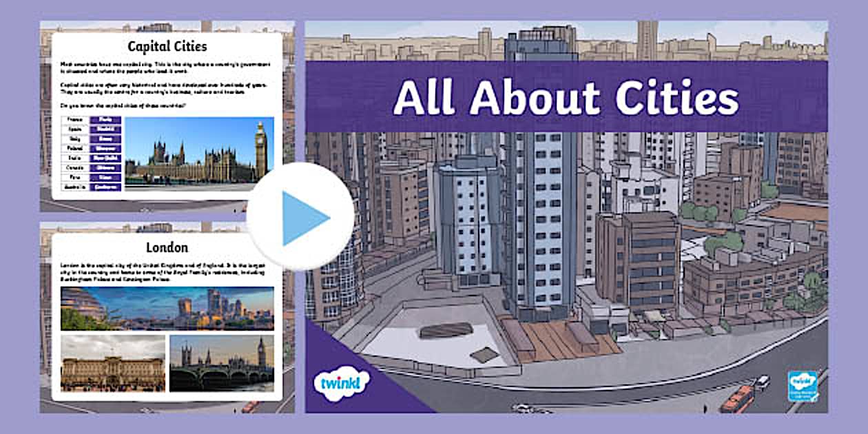 All About Cities PPT (l'enseignant a fait) - Twinkl
