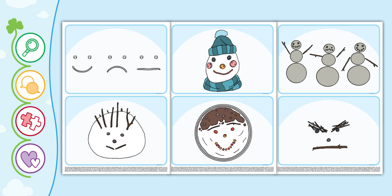 Faces in the Snow (teacher made) - Twinkl
