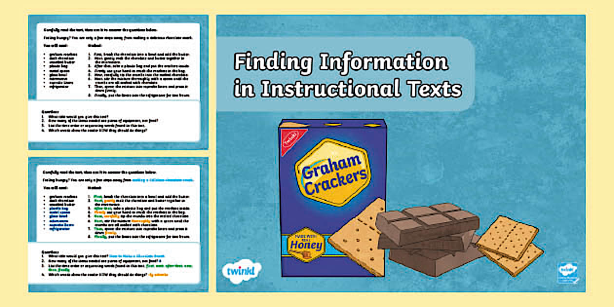 Finding Information in Instructional Texts PowerPoint