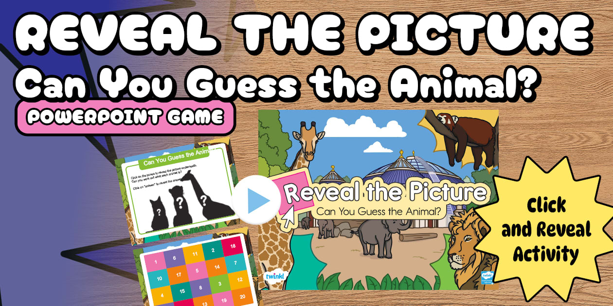 Reveal the Picture: Guess the Animal PowerPoint Game