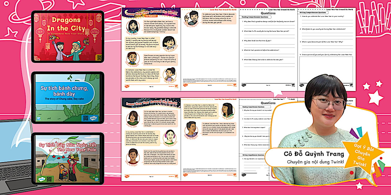 Bộ Tài Nguyên ESL Kĩ Năng Đọc Về Chủ Đề Tết Nguyên Đán 2026