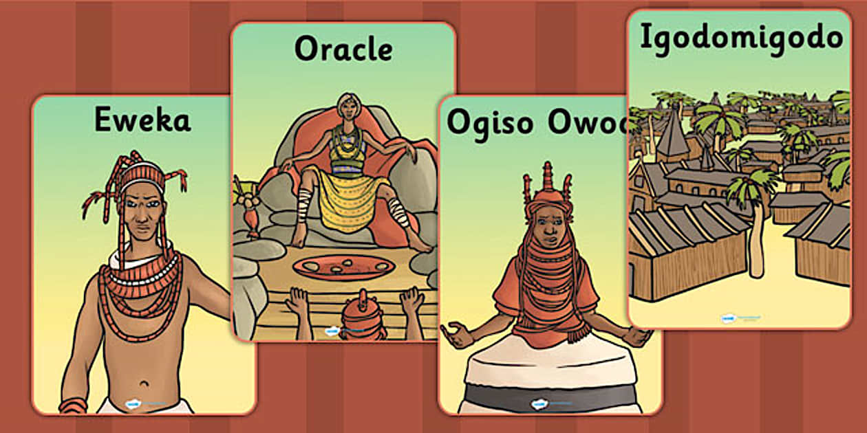 History of Benin Edo Version of Events Display Posters - stories