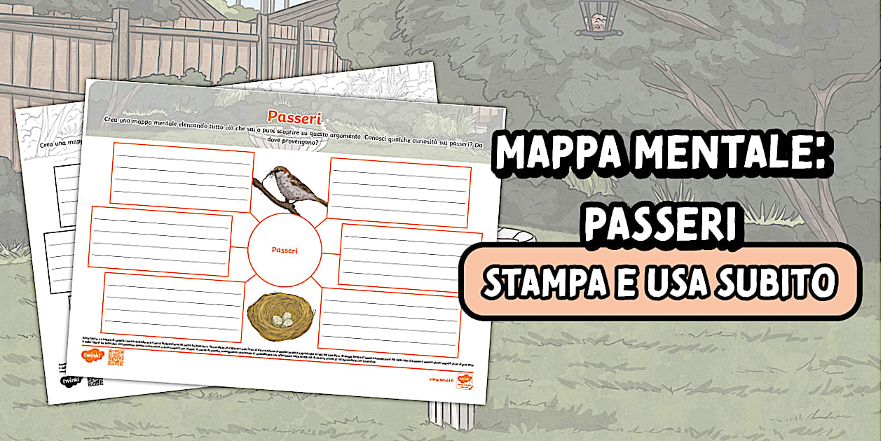 * NEW * Mappa mentale: Passeri