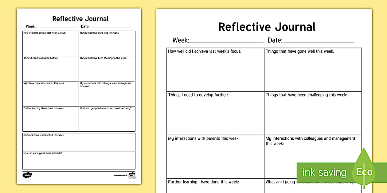 Teaching Reflective Progress Sheet (teacher made) - Twinkl