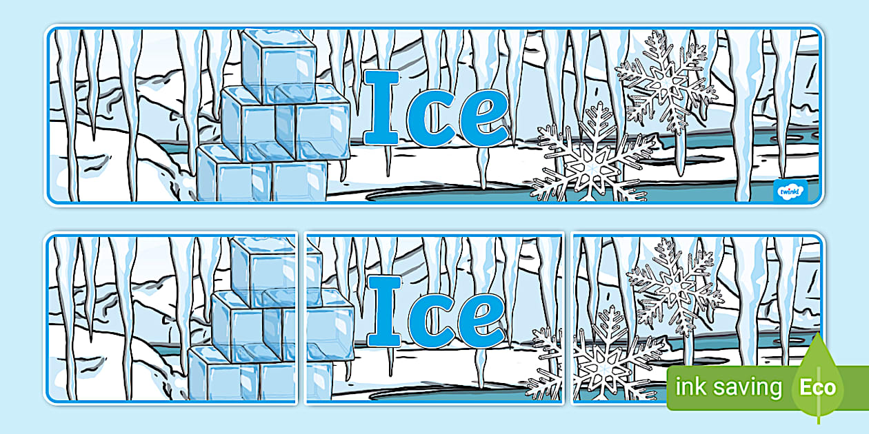 Ice Display Banner (Teacher-Made) - Twinkl