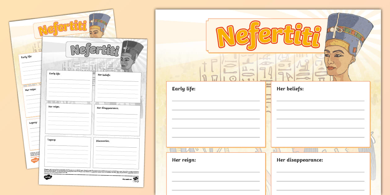 Nefertiti Fact File - Twinkl History Egyptians - Twinkl