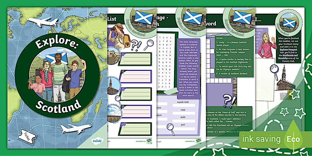 Explore: Scotland Activity Booklet KS2 (teacher made)