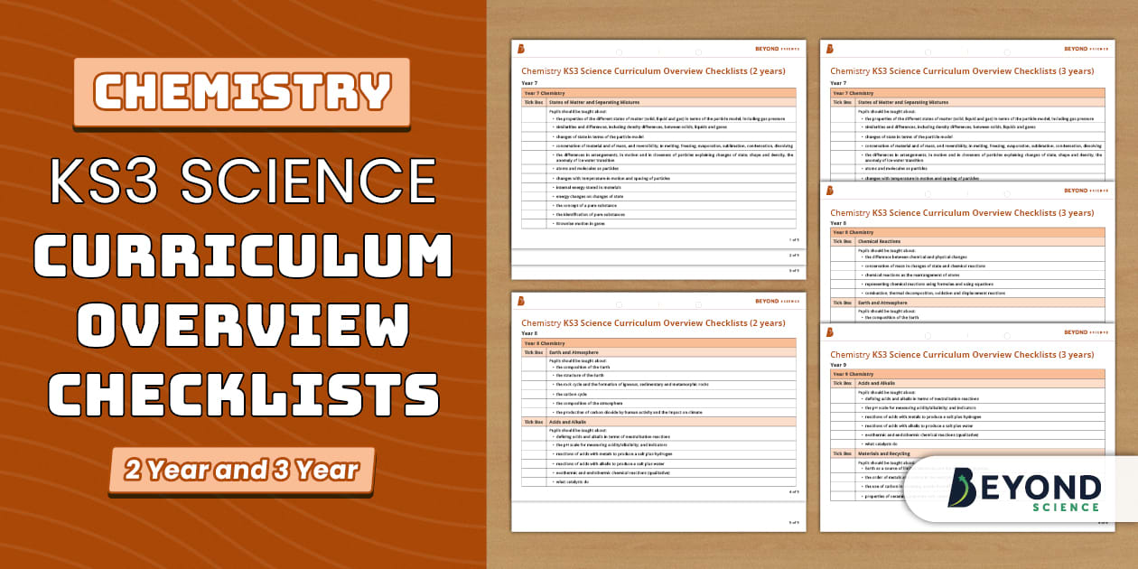 Chemistry - KS3 Science Curriculum Overview Checklists
