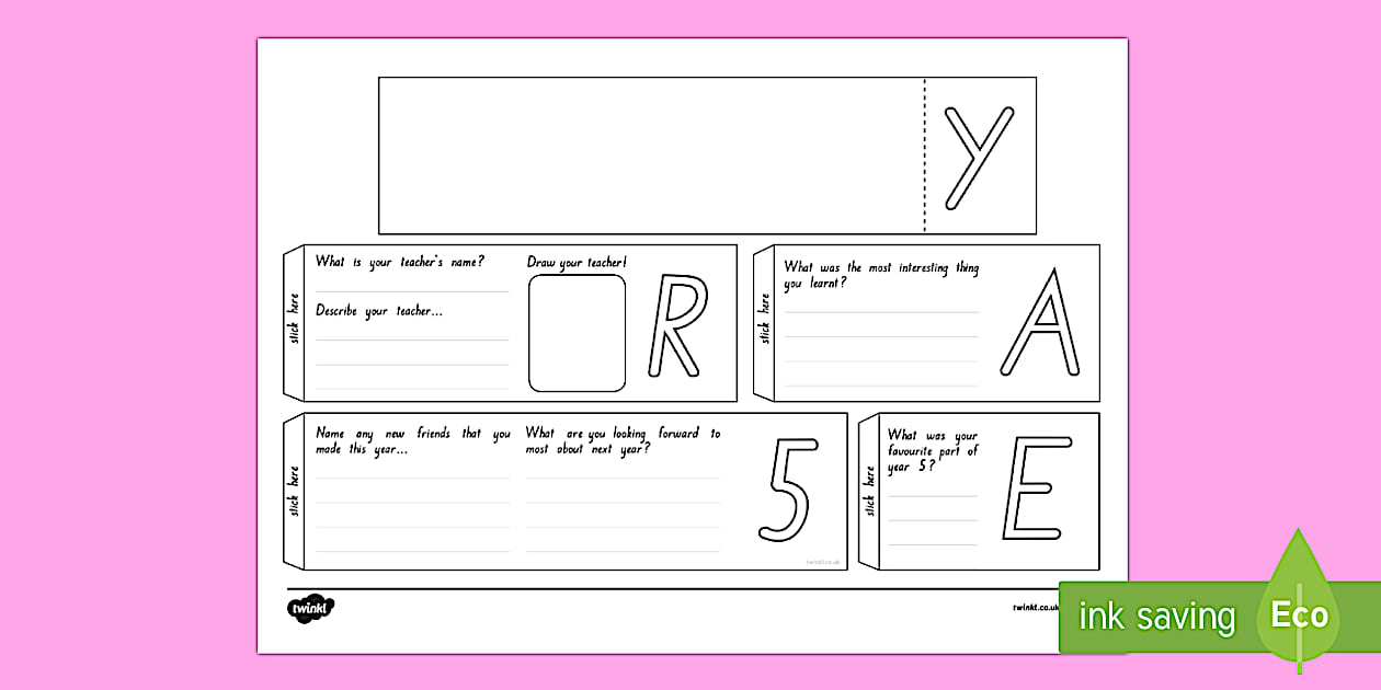 Year 5 Write Up Booklet (teacher made) - Twinkl