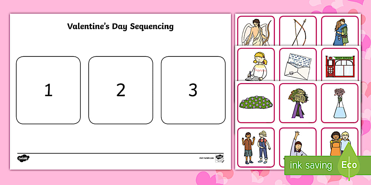 Valentine's Day Sequencing Cards (teacher made) - Twinkl