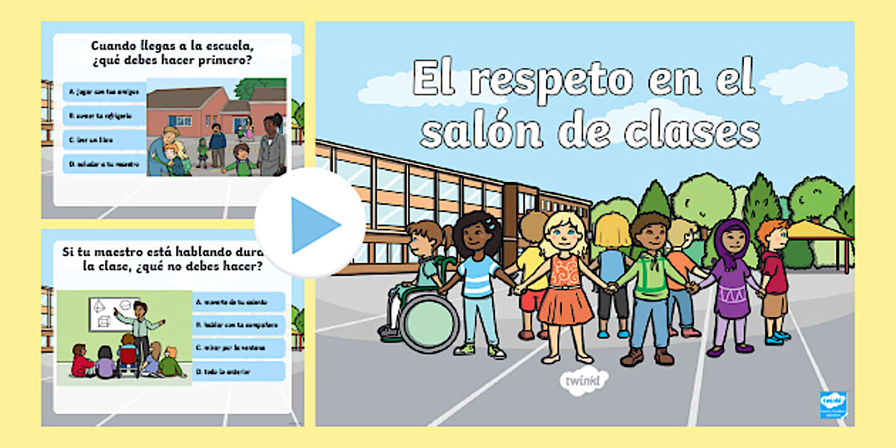 PowerPoint: El respeto en el salón de clases - Twinkl