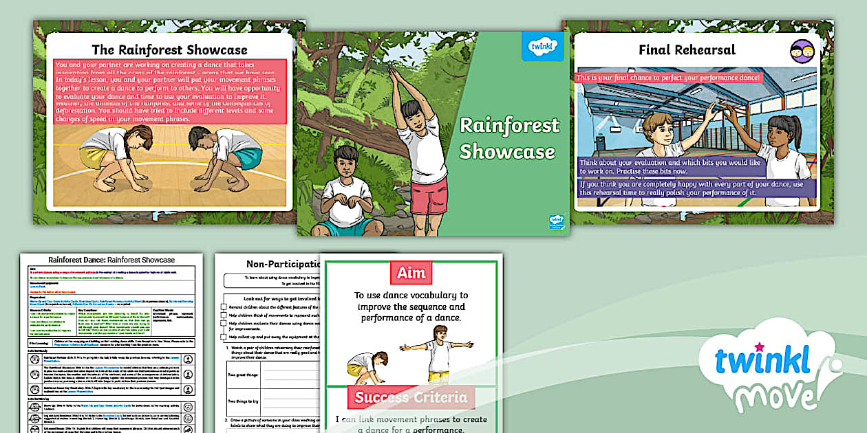 Rainforest Showcase I Year 3 Dance Lesson I Twinkl Move PE