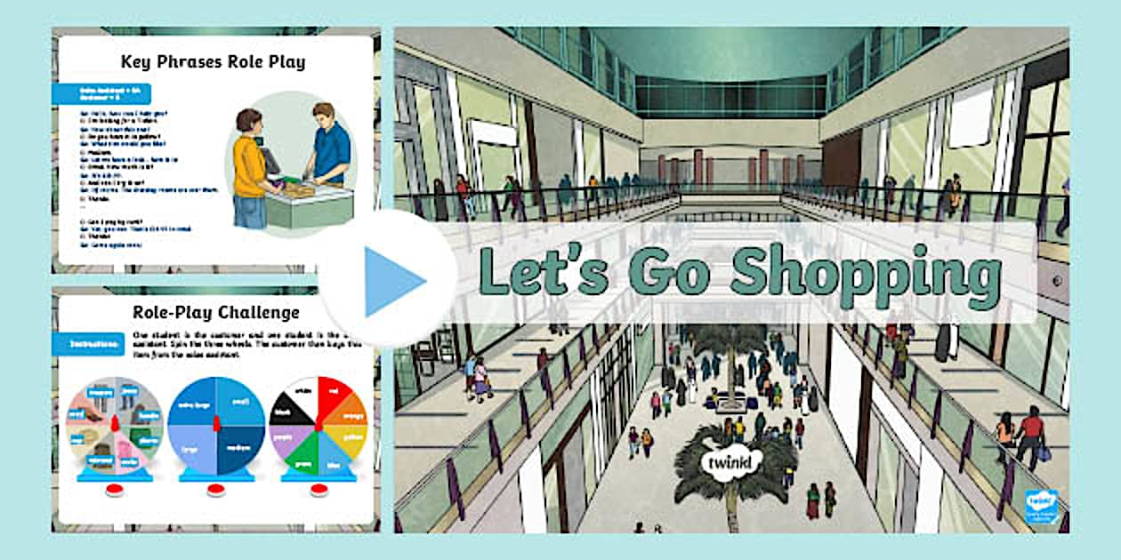 ESL Shopping for Clothes Role Play PowerPoint | Twinkl