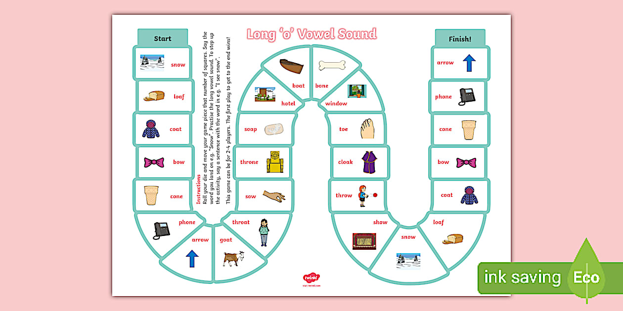 SALT Speech Sounds Long O Board Game (teacher made) - Twinkl