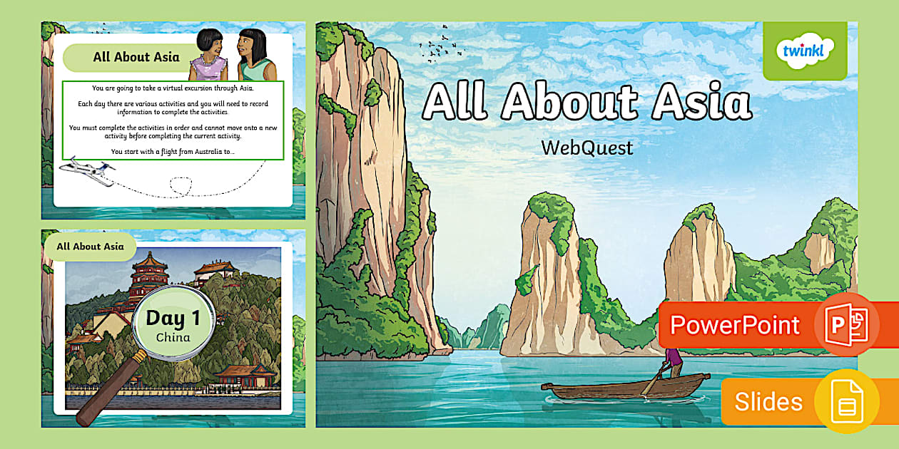 All About Asia WebQuest | Year 6 HASS Asian Regions | Twinkl